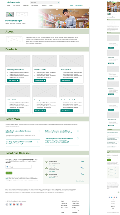 Consumer Digital Page Examples | CareCredit